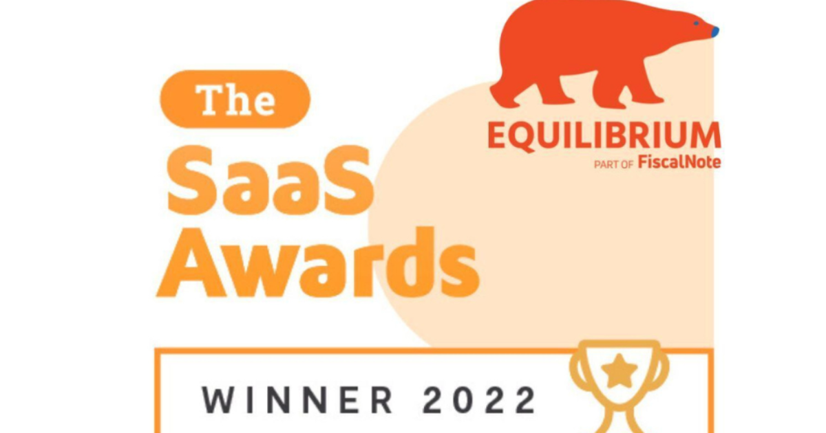 FiscalNote ESG Solutions’ Equilibrium Wins Global Award for “Best SaaS ...